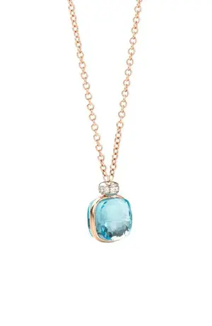 Pomellato Nudo Blue Topaz Pendant Necklace - Sky Blue Topaz