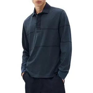 Rag & Bone Washed Rugby Shirt - Washed Black