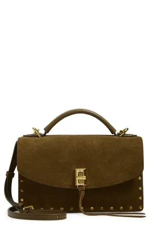 Rebecca Minkoff Darren Suede Crossbody Bag - Jungle