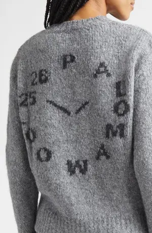 Paloma Wool Clock Intarsia Wool & Alpaca Blend Sweater