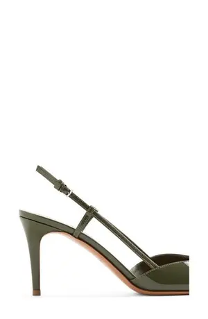 Valentino Garavani Vlogo Pointed Toe Slingback Pumps - Oasis