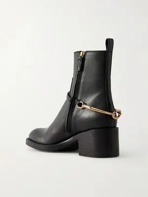 Chloé Dakota Embellished Leather Ankle Boots