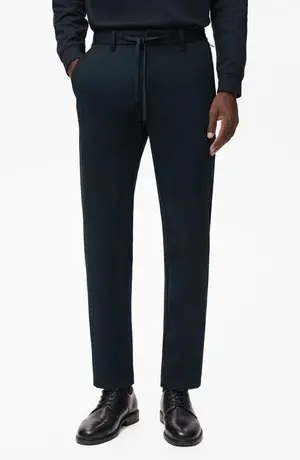 Mango Slim Fit Drawstring Trousers