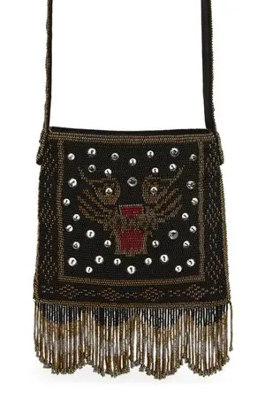 VALENTINO Small Nellcôte Le Chat Beaded Crossbody Bag