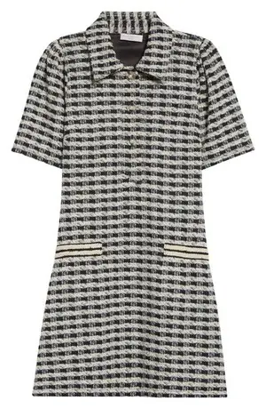 Ramy Brook Marcella Metallic Bouclé Minidress