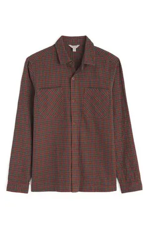 SEASALT CORNWALL Rigging Check Textured Organic Cotton Button-up Overshirt