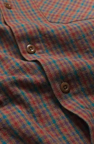 SEASALT CORNWALL Rigging Check Textured Organic Cotton Button-up Overshirt