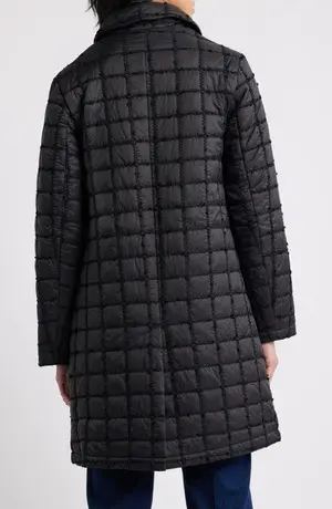 CECE DUPRAZ Boucle Quilted Longline Jacket - Black