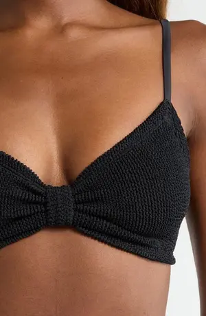Hunza G Alicia Textured 2-piece Bikini - Black