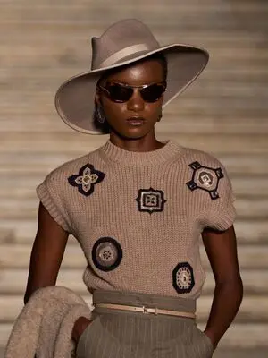 Max Mara Wool And Cashmere Cropped Sweater - Sand