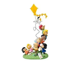 PRECIOUS MOMENTS Peanuts Characters Flying Kite