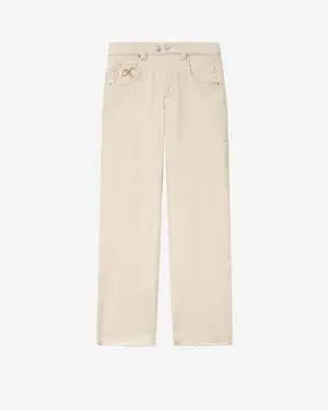 Isabel Marant Jeyda Organic Cotton Denim Jeans - Ecru