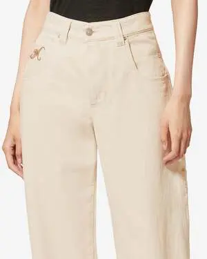 Isabel Marant Jeyda Organic Cotton Denim Jeans - Ecru