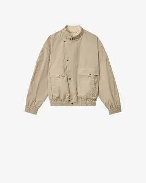 Isabel Marant Striped Cotton Canvas Trench Jacket