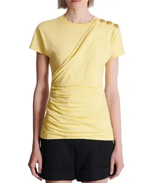 Balmain Draped T-shirts For Women