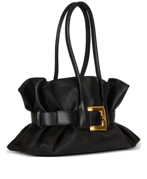 Balmain Calfskin Anthem Bag - Black