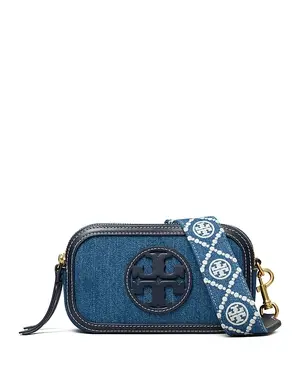 Tory Burch Mini Miller Crossbody Bag - Denim Multi/gold
