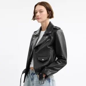 COACH Belted Moto Jacket