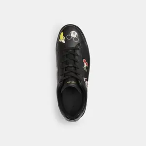 COACH Disney X High Line Sneaker With Sticker Print - Black Multi/silver