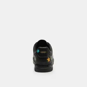 COACH Disney X High Line Sneaker With Sticker Print - Black Multi/silver
