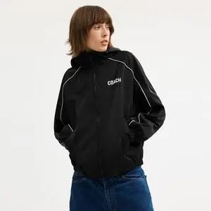 COACH Windbreaker In Recycled Polyester - Black