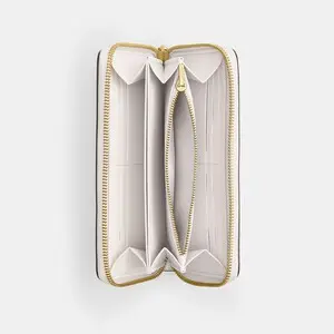 COACH X Disney Essential Accordion Zip Wallet With Pluto - Brass/chalk Multi