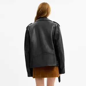 COACH Leather Moto Jacket