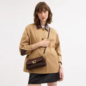 COACH Jet Shoulder Bag In Signature Canvas - Brass/maple