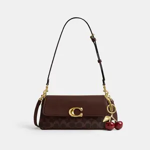 COACH Jet Shoulder Bag In Signature Canvas - Brass/maple