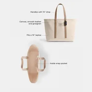 COACH Utility Tote - Natural