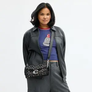 COACH Tabby Shoulder Bag 26 With Signature Beading