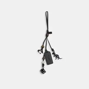 COACH Heritage Bag Charm - Black