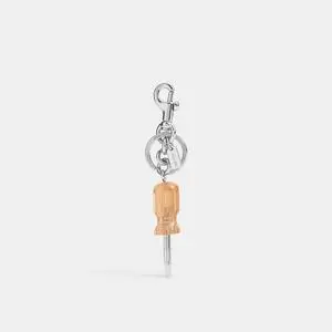 COACH® Screwdriver Bag Charm - Silver