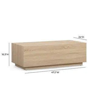 TOV FURNITURE Romy Coffee Table - Faux Wood