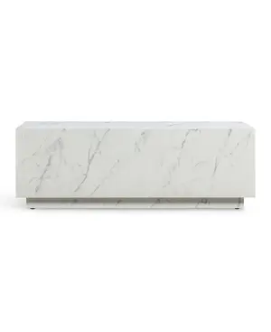 TOV FURNITURE Romy Coffee Table White Marble