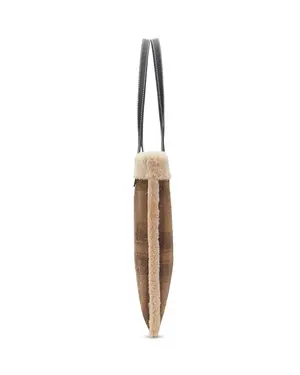3.1 Phillip Lim Wool Flannel Slim Tote - Brown Multi