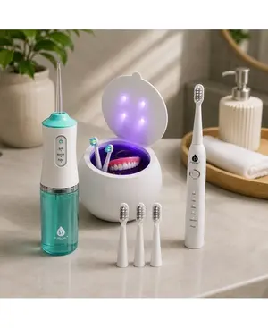 PURSONIC Complete Oral Care & Hygiene Bundle: Ultrasonic Cleaner Pod