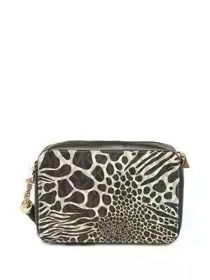 Michael Kors Animal-print Crossbody Bag - Black