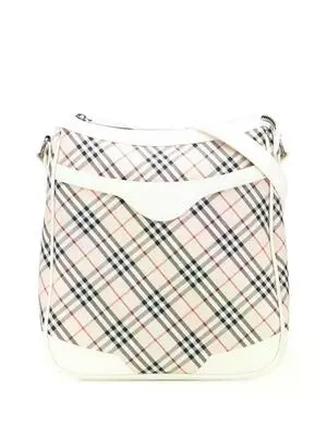 Burberry Nova Check Canvas Crossbody Bag - Brown