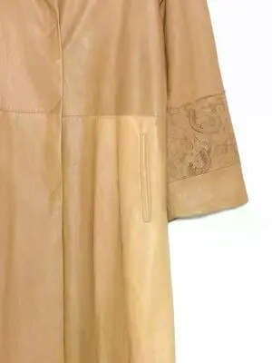 A.N.G.E.L.O. VINTAGE CULT 1990s Embroidered Leather Coat