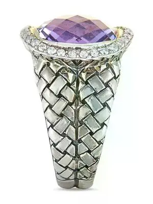 SCOTT KAY Diamond And Amethyst Dome Ring
