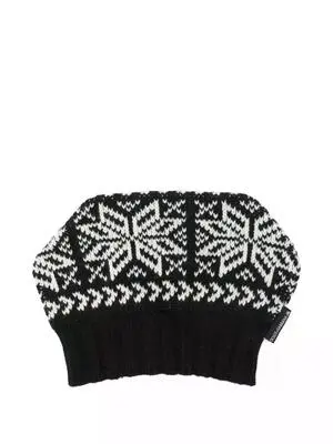 Dolce & Gabbana 2000s Patterned Beanie - Black