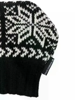 Dolce & Gabbana 2000s Patterned Beanie