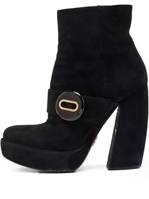 Prada 110mm Logo-appliqué Boots