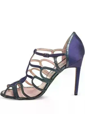 Manolo Blahnik 110mm Cut-out Pumps - Purple