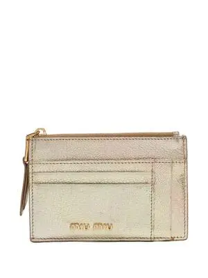 Miu Miu 2024 Madras Cardholder - Gold
