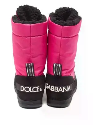 Dolce & Gabbana Lace-up Nylon Boots