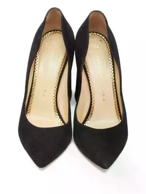 CHARLOTTE OLYMPIA 110mm Leather Heeled Pumps
