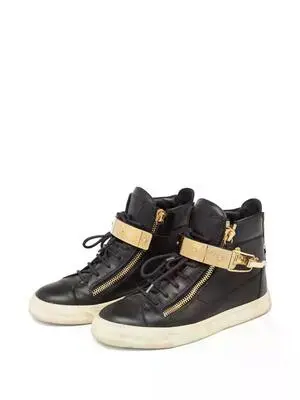 GIUSEPPE ZANOTTI Leather High-top Sneakers