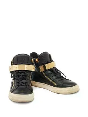 GIUSEPPE ZANOTTI Leather High-top Sneakers